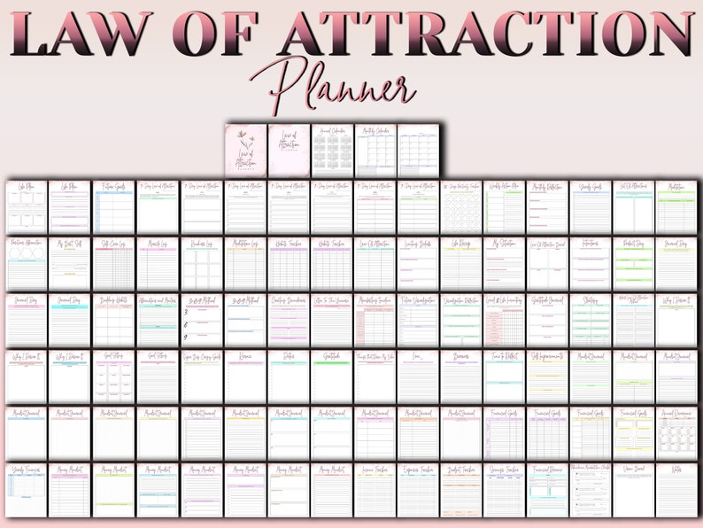 Law of Attraction Planner | Manifestation Journal | Law of Attraction ...