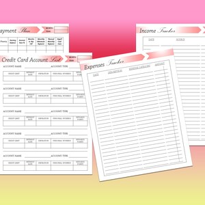 Budget Planner Printable Finance Digital Download Income Expense ...