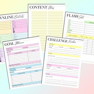 Direct Sales Planner MLM Printable Power Hour Small Business Digital ...