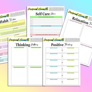 Personal Growth Journal Life Planner Printable Mental Health Digital ...