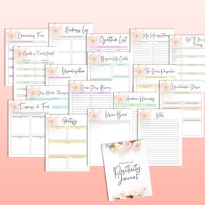 Wellness Journal Positivity Planner Happy Mindfulness Life Self Care ...