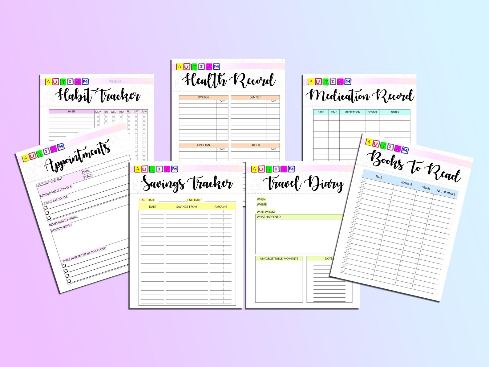 Ultimate Autism Therapy Planner ADD Aspergers Printable School - Etsy