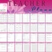 Teacher Planner School Printable Academic Digital Download - Etsy