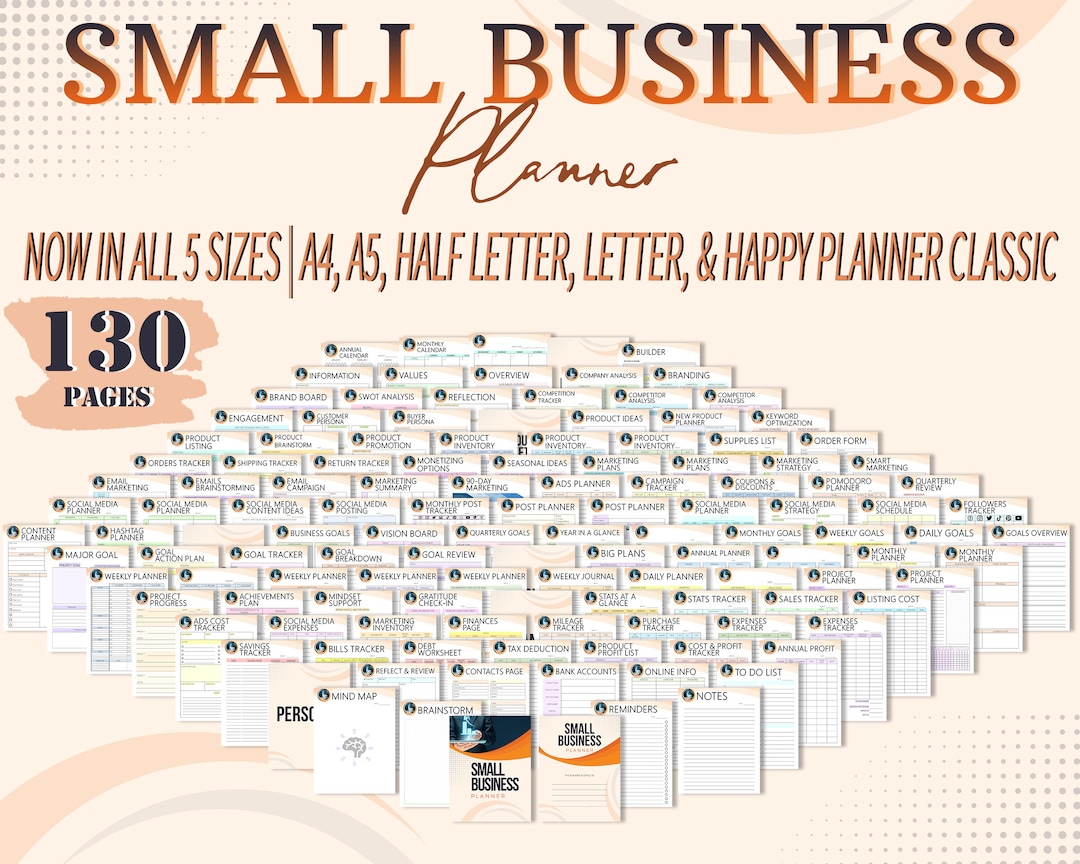 Small Business Planner Printable Etsy Shop Seller Organizer Freelance ...