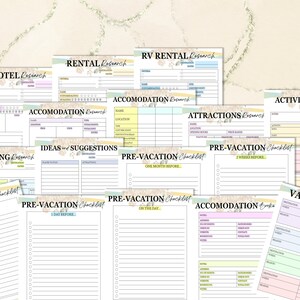 Vacation Planner Planning Journal Hotel Mountain Beach Cruise Island ...