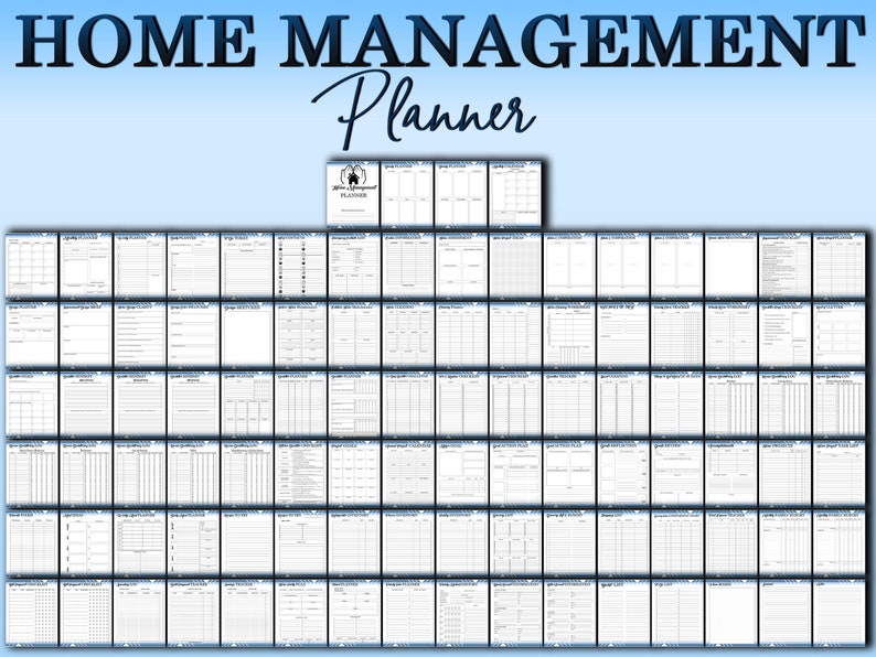 Home Management Planner UPDATED Printable Home Organizing Checklist ...