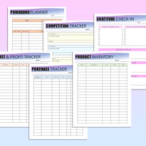 Small Business Planner Printable Etsy Shop Seller Organizer Freelance ...