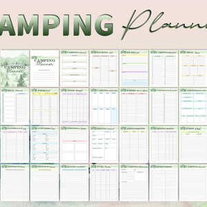 Camping Planner Travel Journal Vacation Girls Camp Boys Camp Summer ...