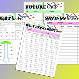 Financial Planner Printable Finance Digital Download Monthly Budget ...
