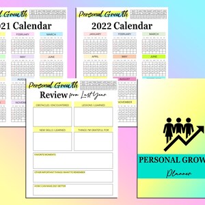 Personal Growth Journal Life Planner Printable Mental Health Digital ...