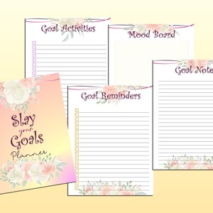 Goals Planner Printable Life Productivity Digital Download - Etsy