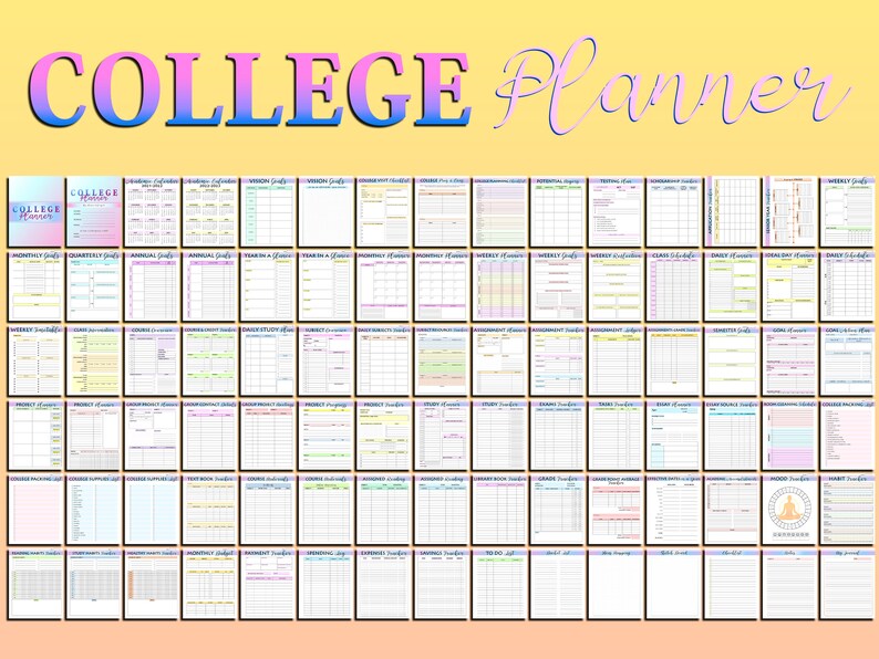 College Planner Printable Planning Visit Student Digital - Etsy