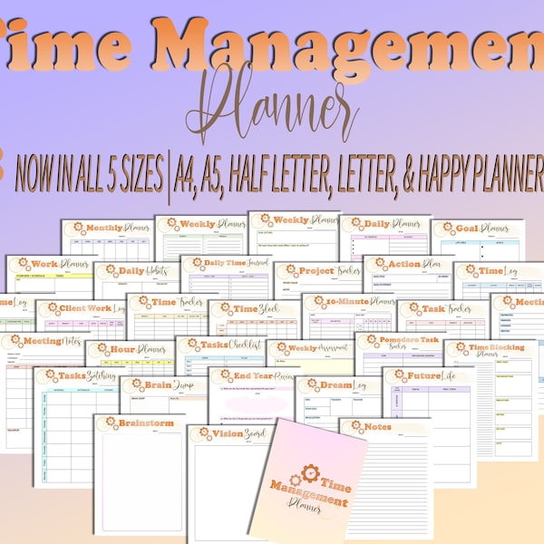 Time Management Planner - Etsy