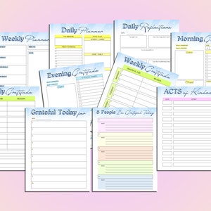 Bible Journaling Printable Bible Planner Prayer Sermons Scriptures ...