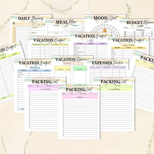 Vacation Planner Planning Journal Hotel Mountain Beach Cruise Island ...