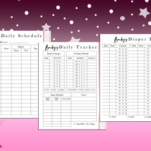 Baby Girl Planner Printable Digital Download Baby Book Memories Planner ...