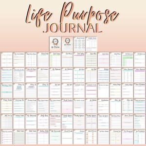 Life Purpose Planner Self Care Journal Live Life Purposefully Find Your ...