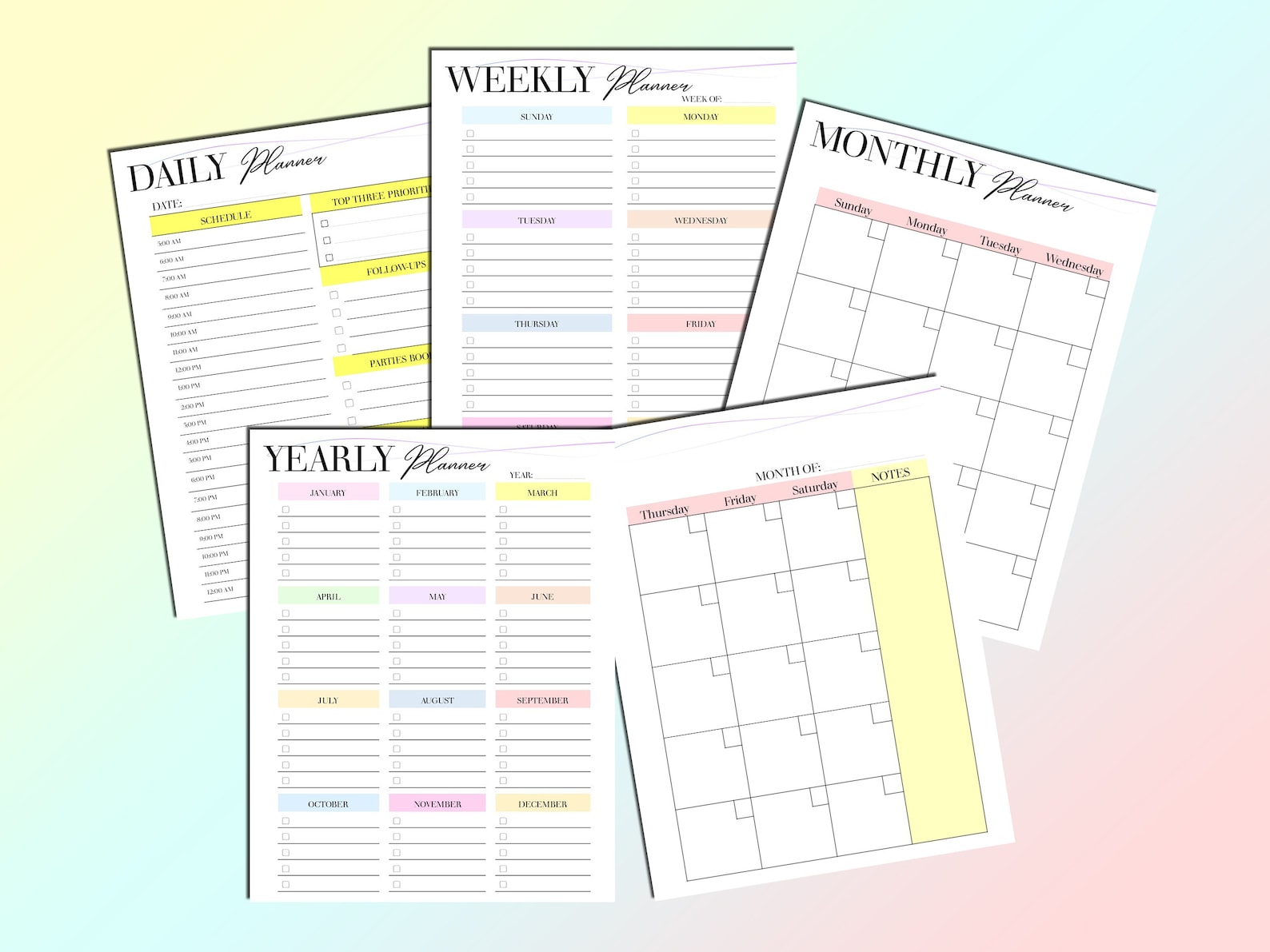 Direct Sales Planner MLM Printable Power Hour Small Business - Etsy
