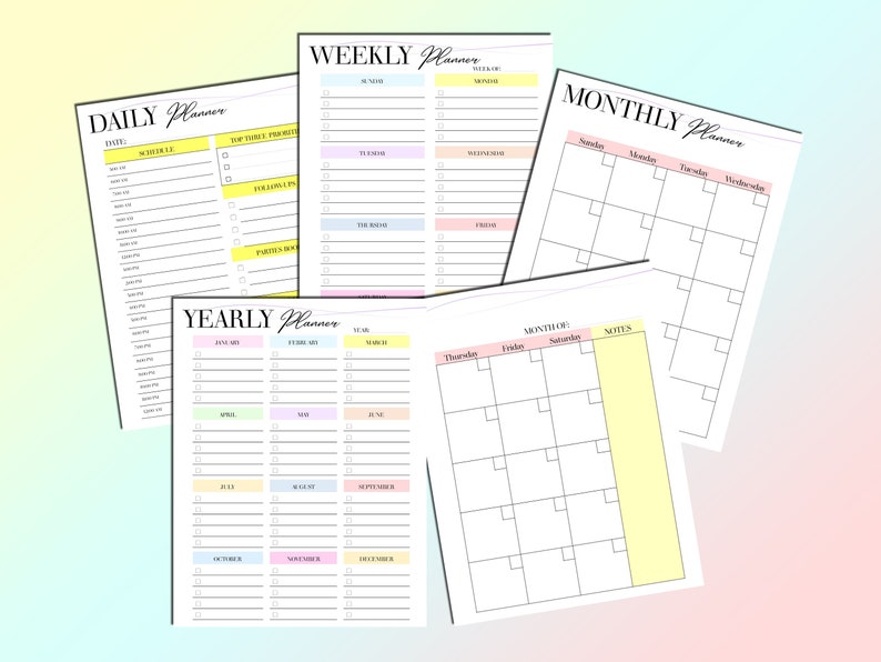 Direct Sales Planner MLM Printable Power Hour Small Business Digital ...