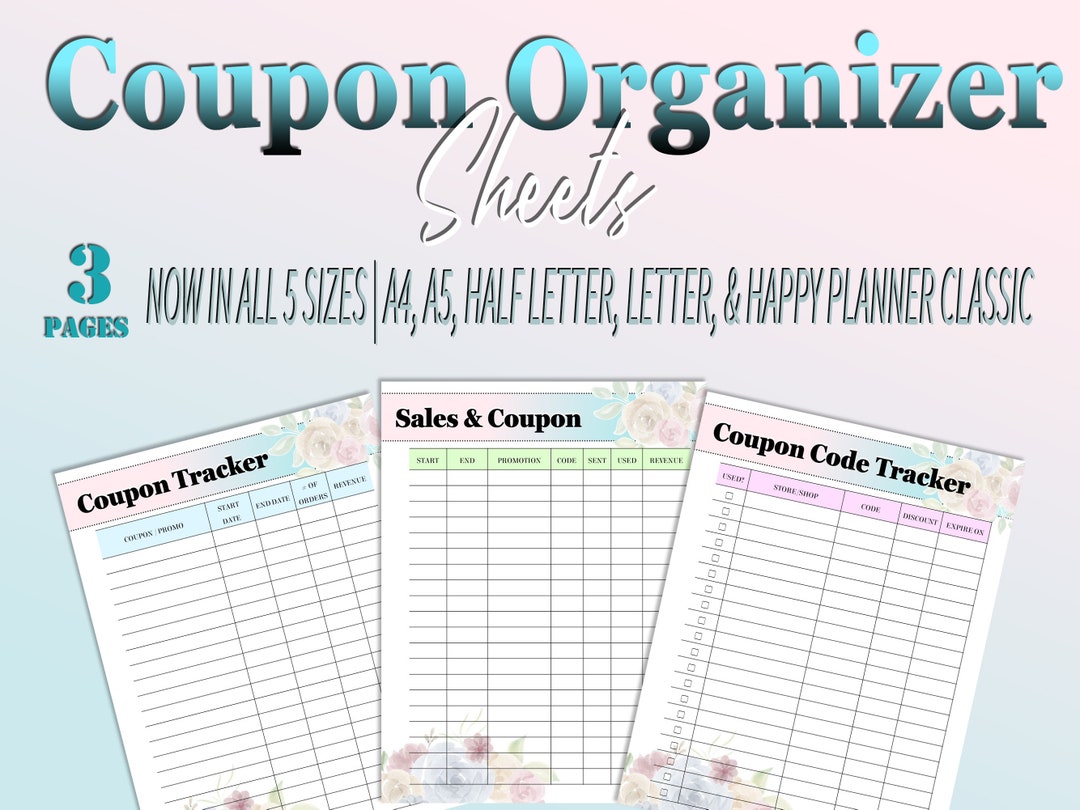 Coupon Tracker Coupon Codes Organizer Shop Discount Code List Store ...
