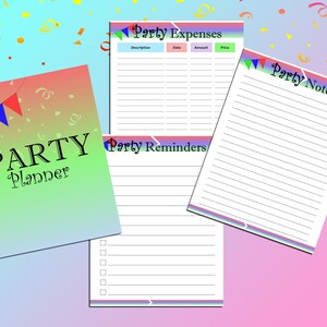 Event Planner Party Planner Printable Menu Planner Digital Download ...