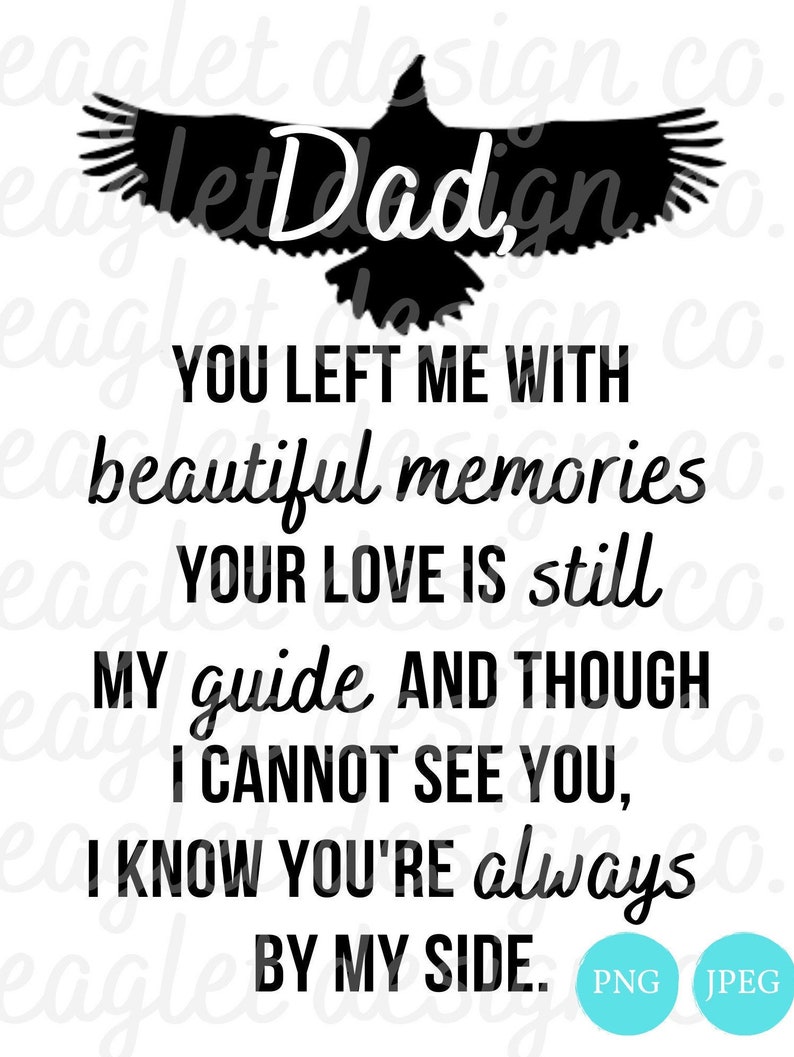 Dad Memorial Digital Download - JPG/PNG - Etsy