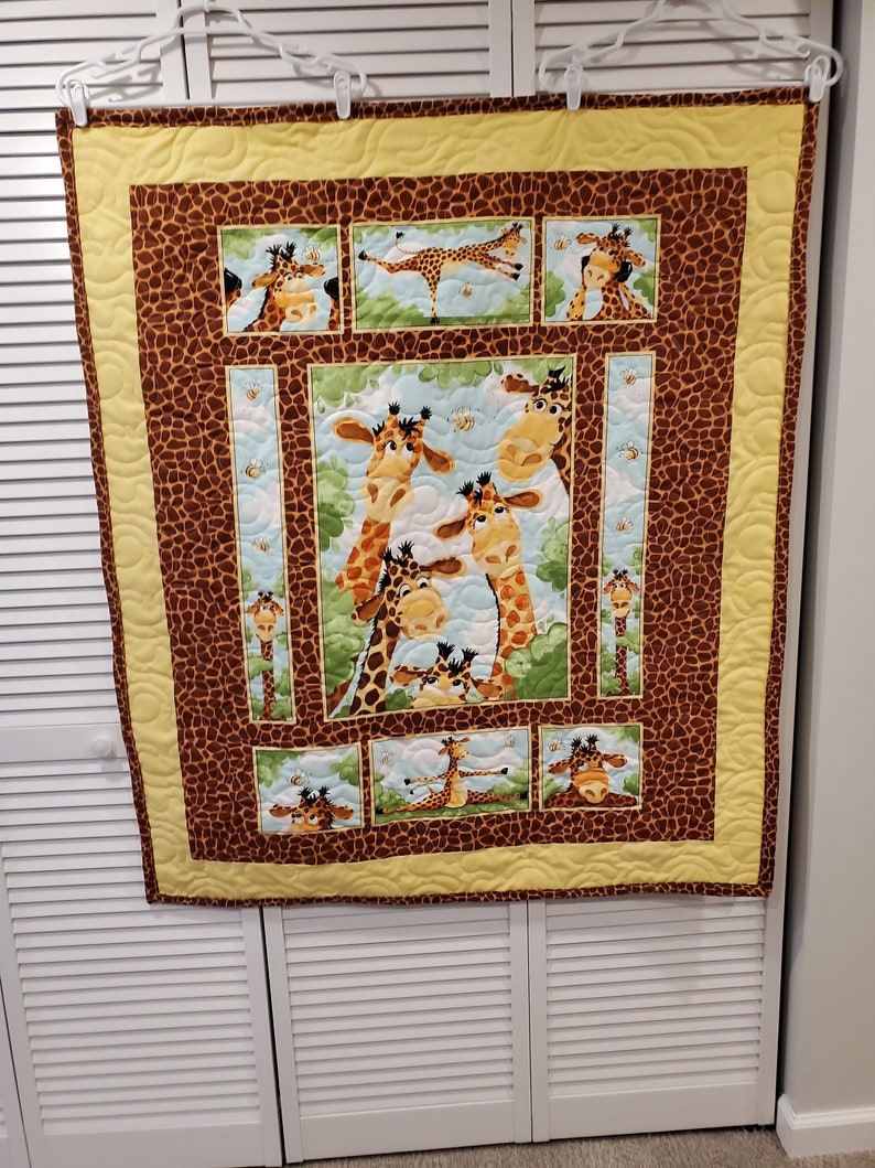 Giraffe Baby Quilt - Etsy