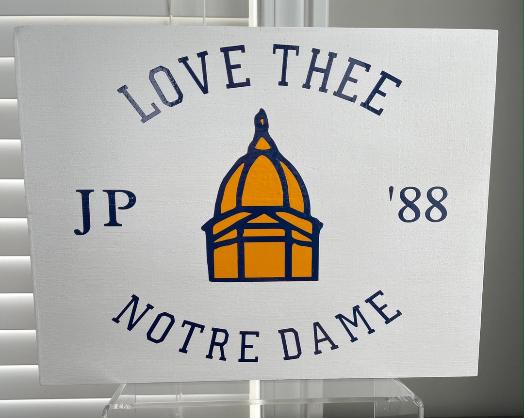 Love Thee Notre Dame Sign - Etsy