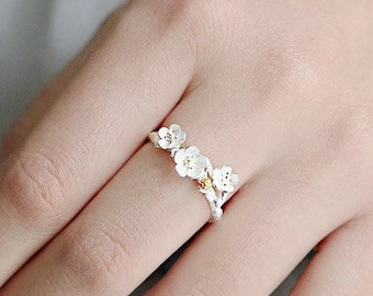 Cherry Blossom Ring | Etsy