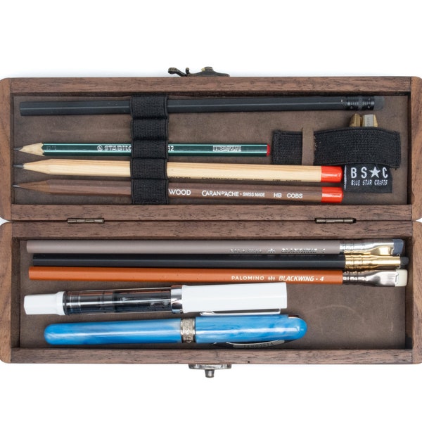 Wood Pencil Box - Etsy