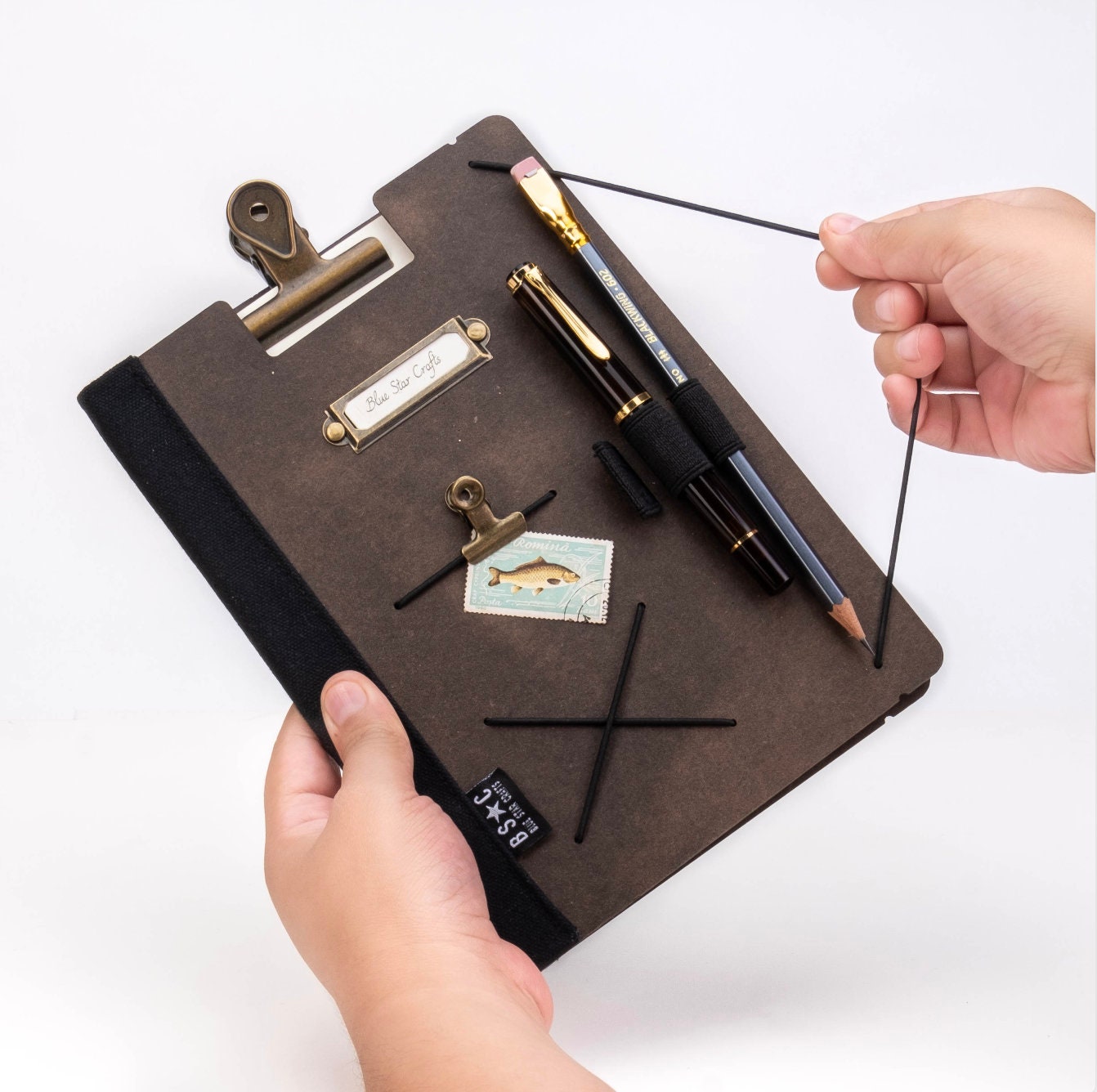 Clipfolio A5 Stained Cardboard and Canvas Clipboard | Etsy