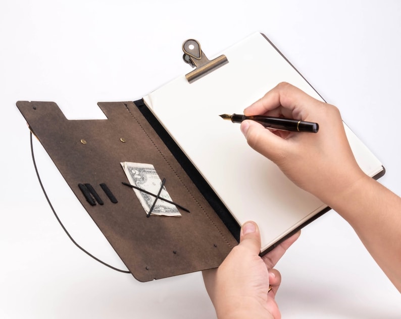 Clipfolio A5 Stained Cardboard and Canvas Clipboard | Etsy