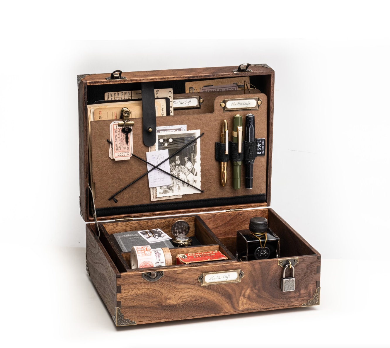 Vintage Treasure Box Made With Walnut Veneer - Etsy