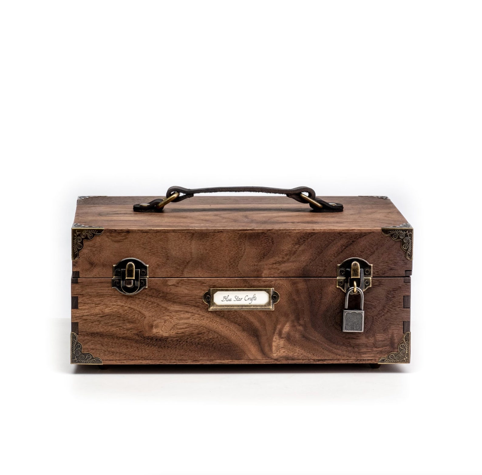 Vintage Treasure Box Made With Walnut Veneer - Etsy