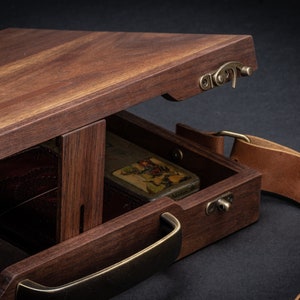 Wood Briefcase for Writers. Handmade With Walnut and Leather. Carry ...