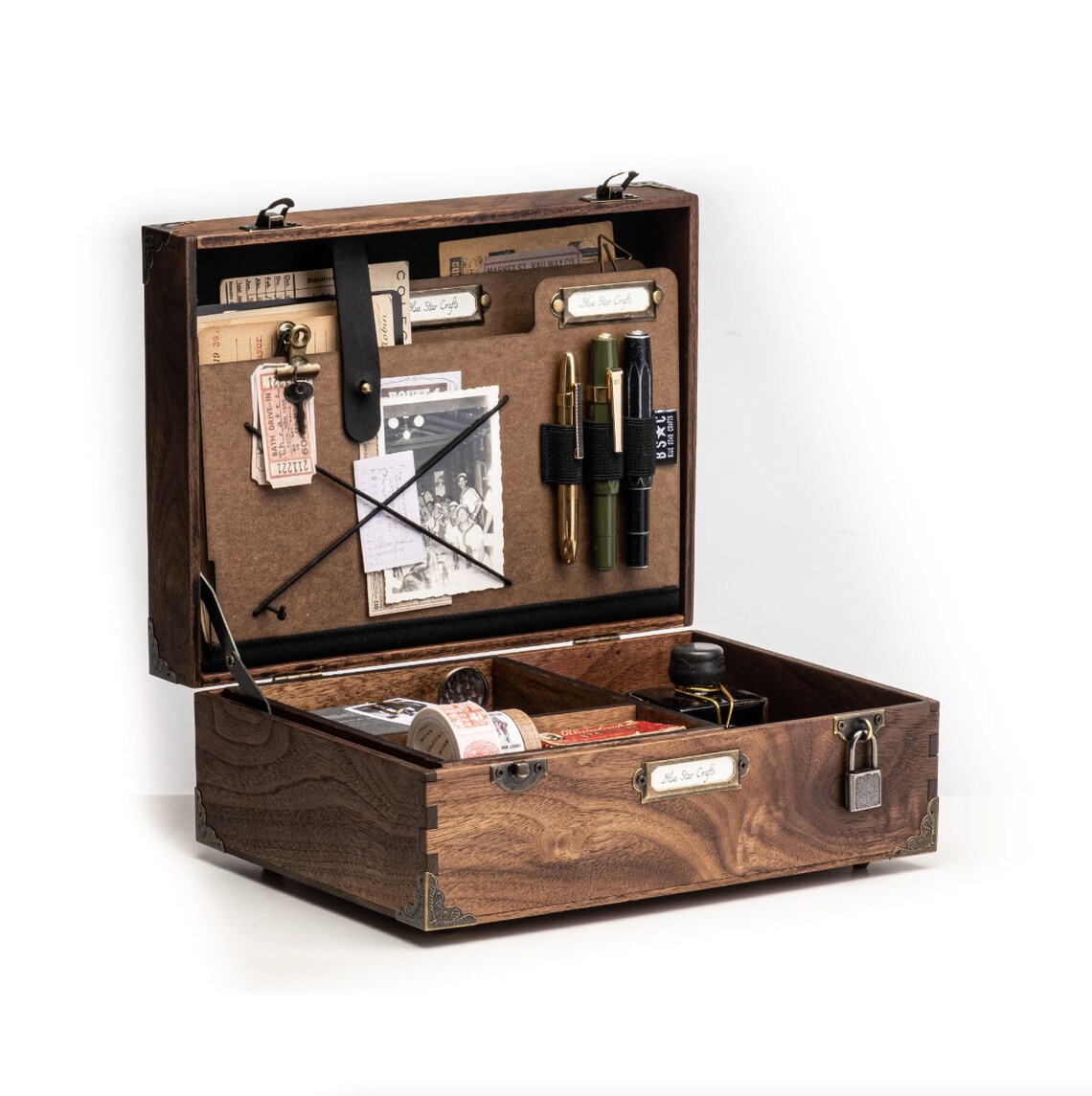 Vintage Treasure Box Made With Walnut Veneer - Etsy