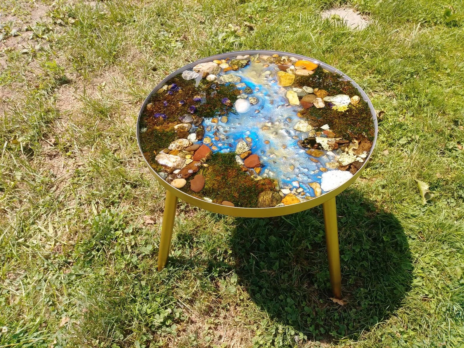 Resin Table - Woodland Creek - Handmade Table - Resinart - Etsy