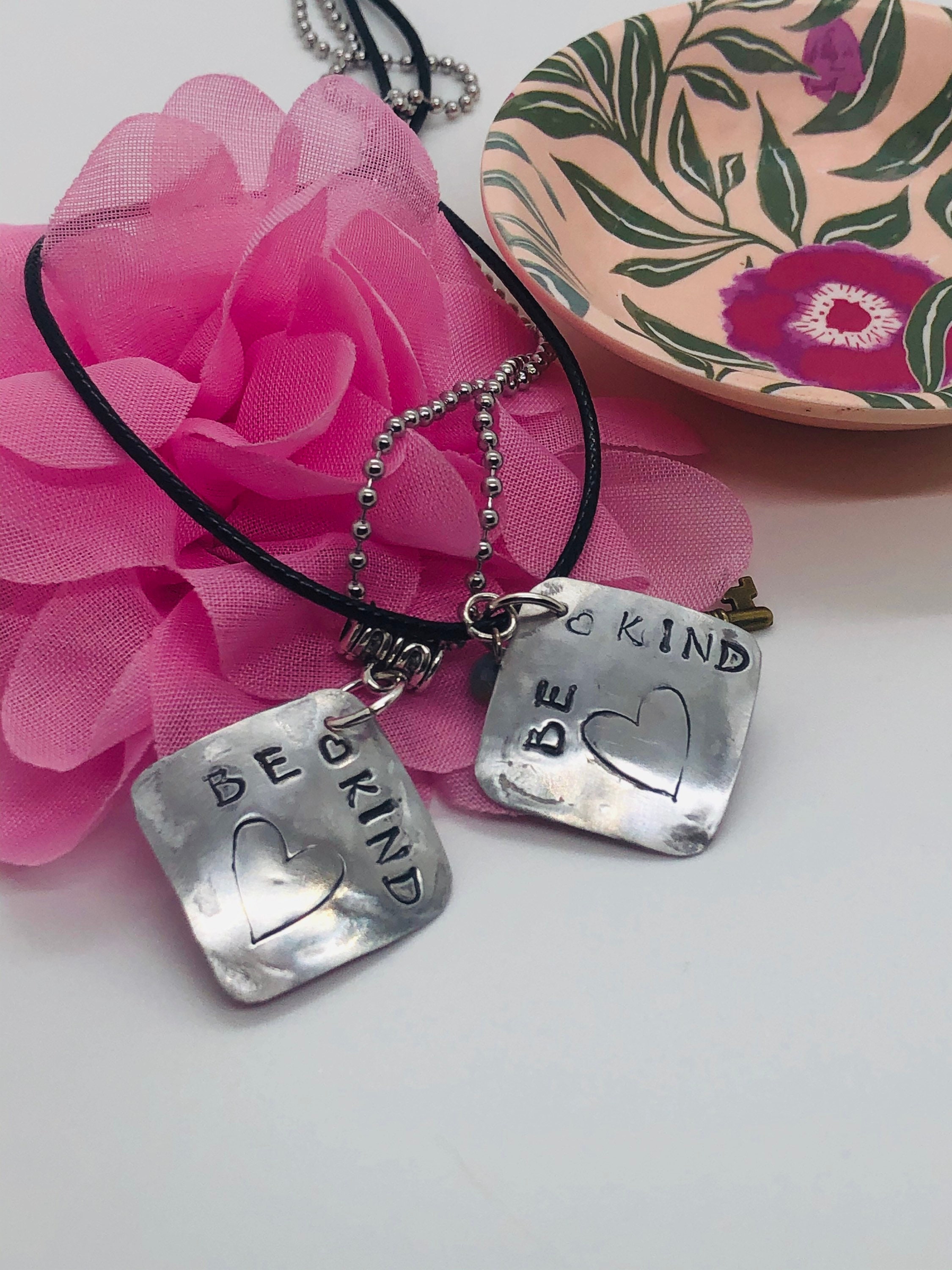 Be kind necklacespread kindness friendship necklacerecycled | Etsy