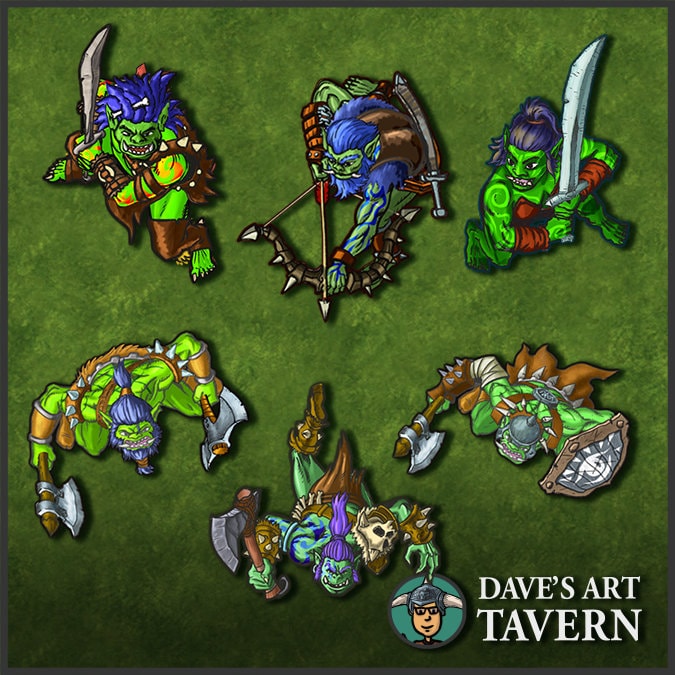 Giants, Orcs & Trolls Digital Tokens - Etsy
