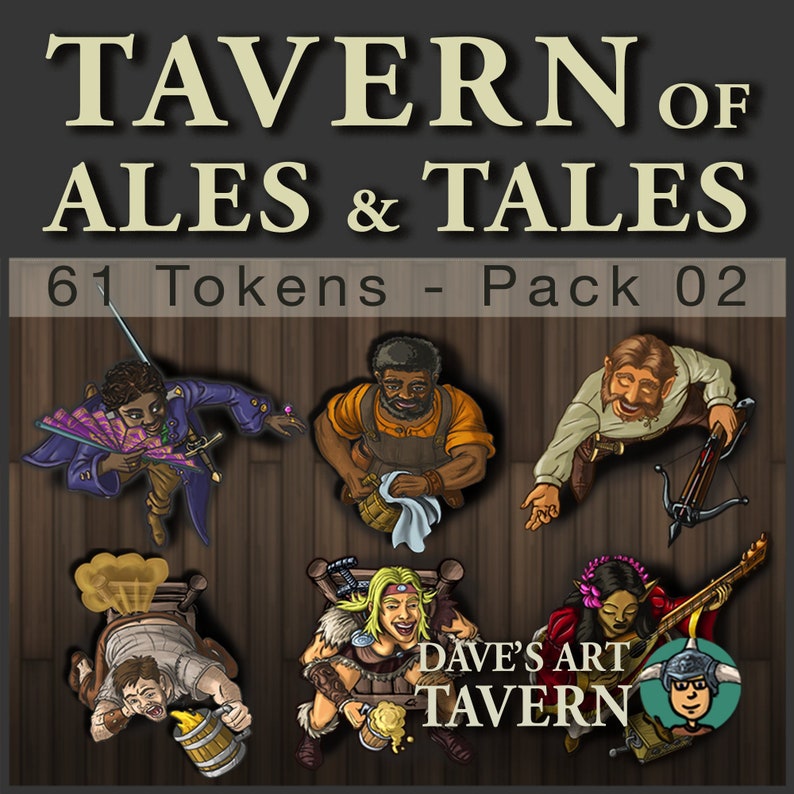 VTT Tavern Tokens for Fantasy Rpg's - Downloadable Digital Files - Top ...