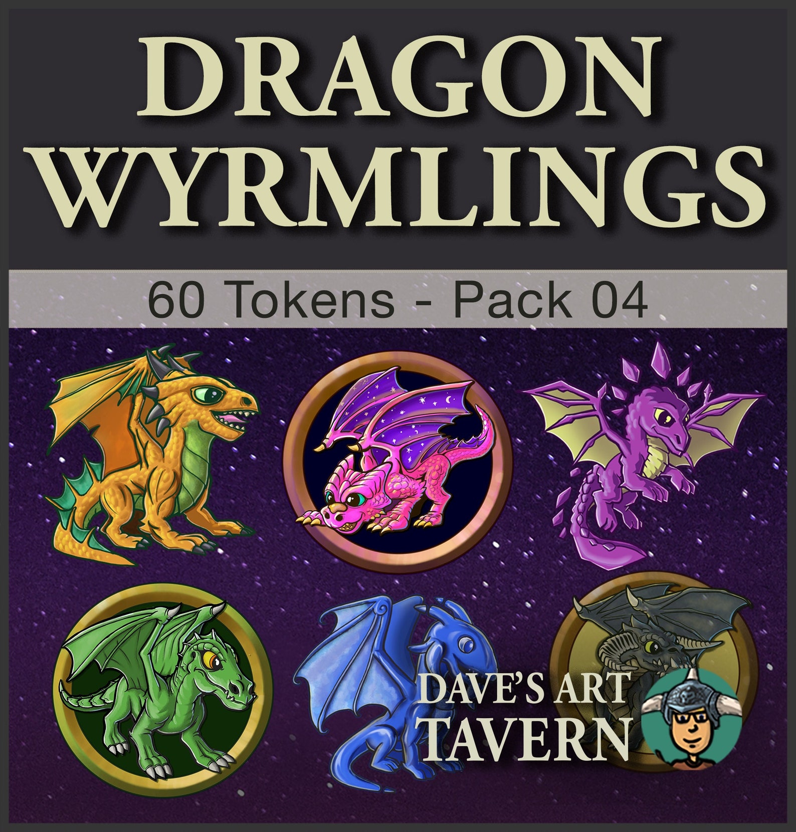 Dragon Wyrmling Tokens – 60 VTT Assets for Rpgs (digital Download) - Etsy