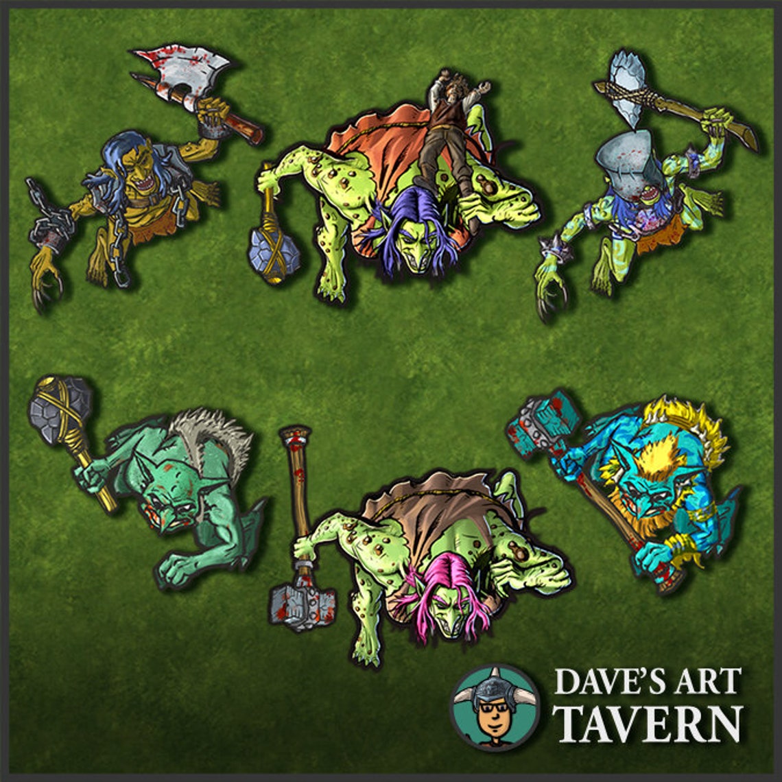 Giants, Orcs & Trolls Digital Tokens - Etsy