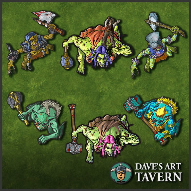 Giants, Orcs & Trolls Digital Tokens - Etsy