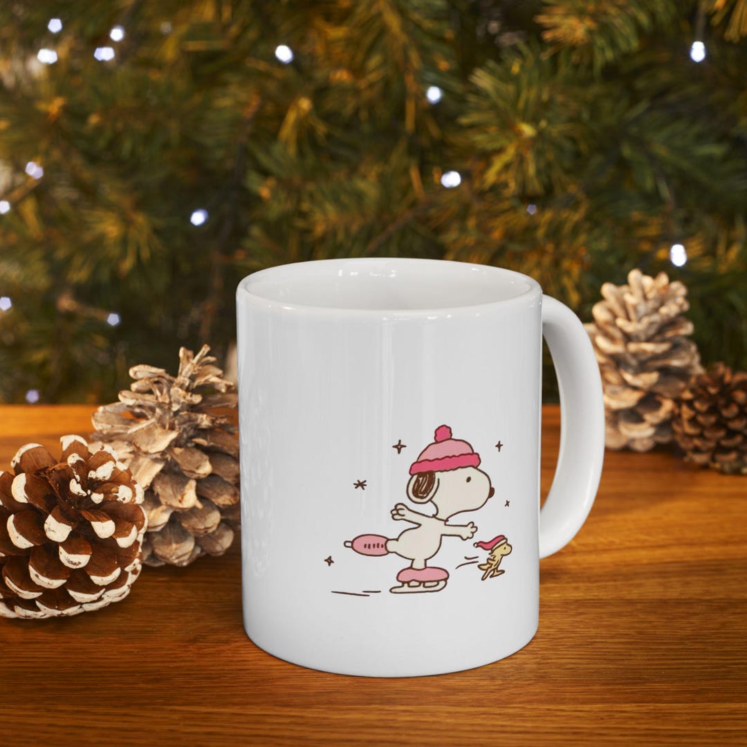 Snoopy Christmas Mug, Ceramic Coffee Cup, Peanuts Holiday Drinkware ...