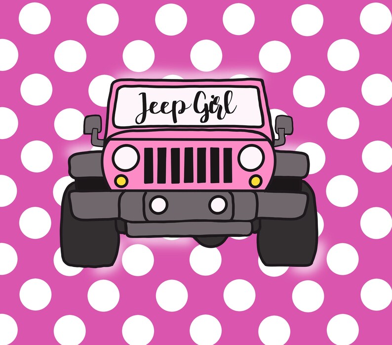 Jeep Girl Sticker | Vinyl Sticker | Sticker for Hydroflask | VSCO ...
