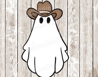 Ghost With Cowboy Hat - Etsy