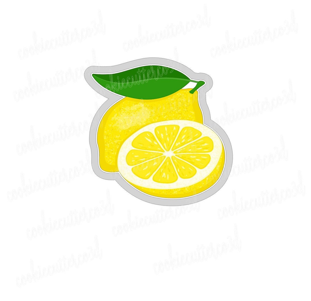 Lemon with lemon slice lime cookie cutter fondant cutter - Etsy.de