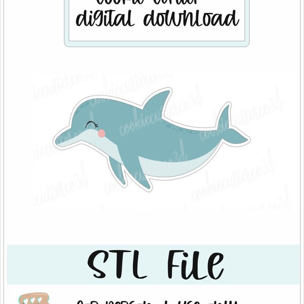 Dolphin Cookie - Etsy