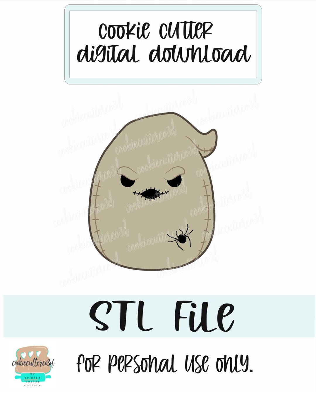 Boogie Squishy Cookie Cutter-stl File-digital Download- Halloween 4 ...