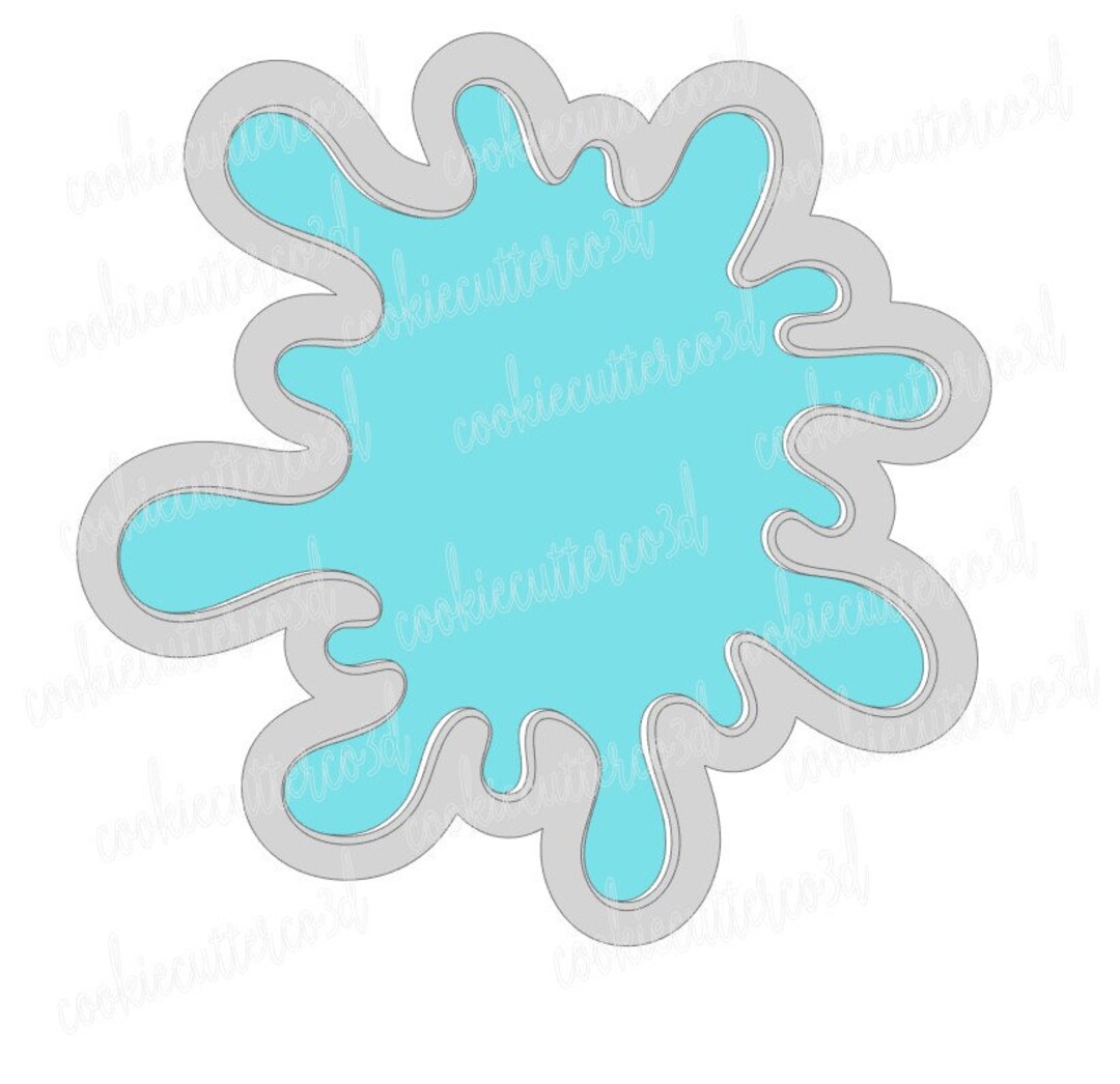 Water/paint Splat Cookie Cutter, Fondant Cutter, Clay Cutter - Etsy